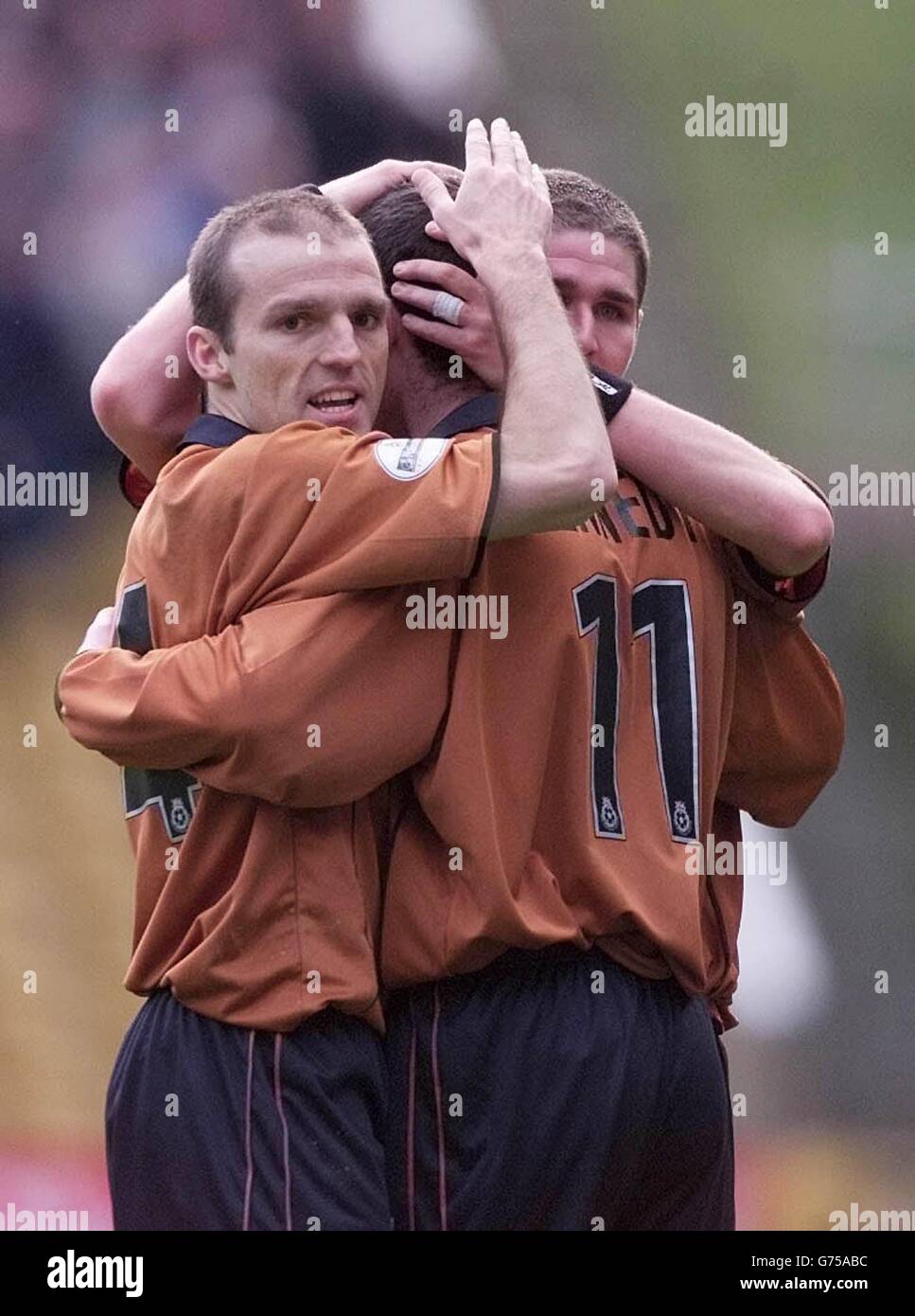 Alex Rae (left) scorer of Wolves winnning goal against Birmingham City ...