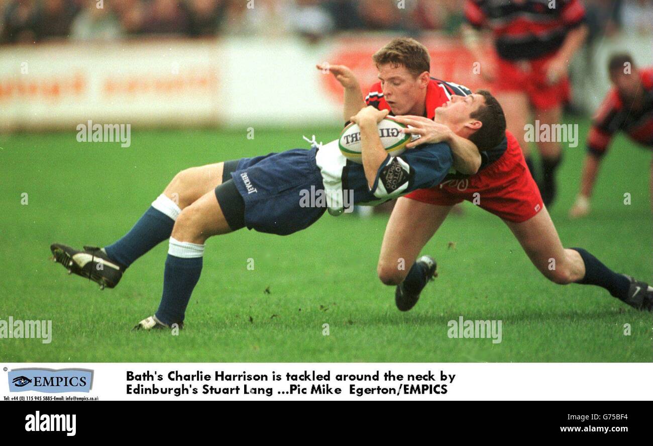 RUGBY UNION ... European Cup, Bath v Edinburgh. Bath's Charlie Harrison ...