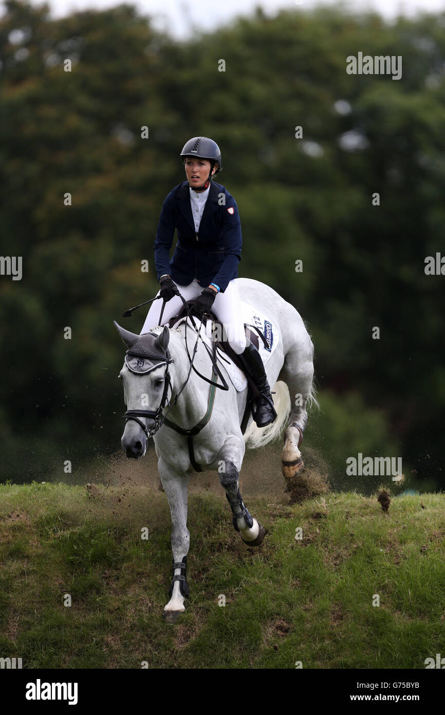 Great Britain's Harriet Nuttall riding Silver Lift competes in the Bunn ...