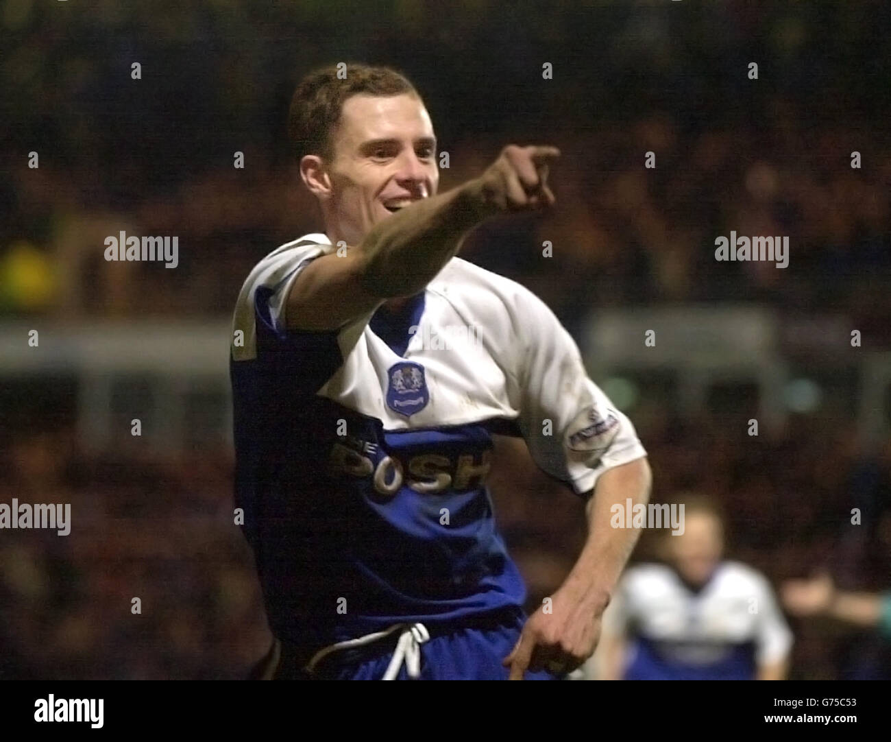 Peterborough's Dave Farrell celebrates after scoring the equaliser in ...