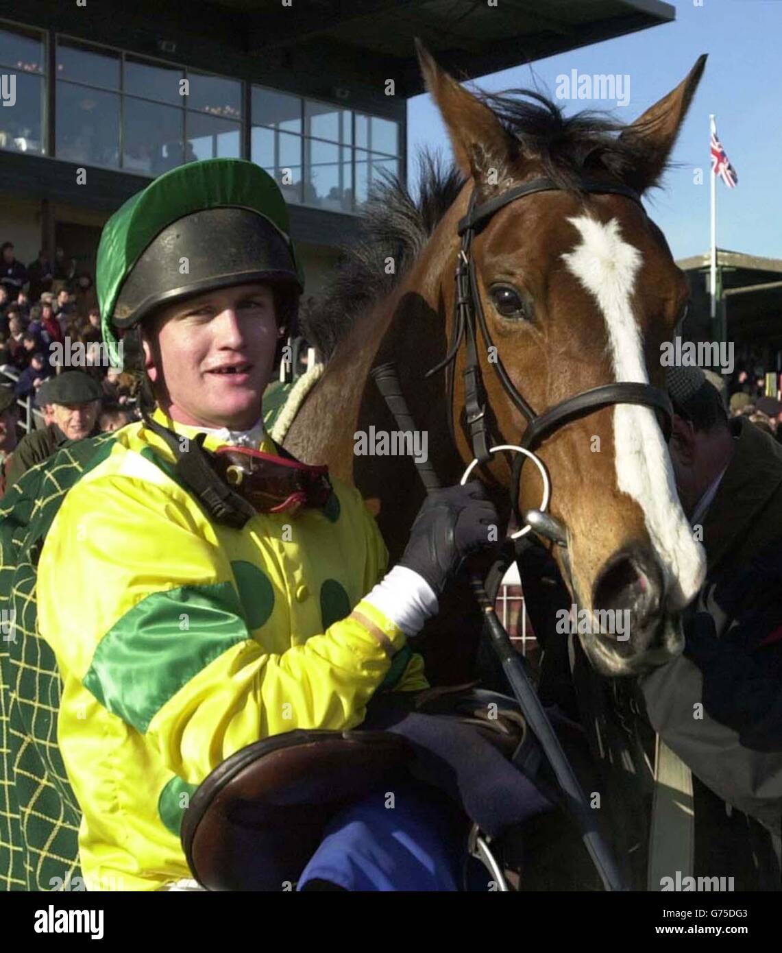 Tote Devon National Chase. Joe Tizzard with Mister One after winning ...