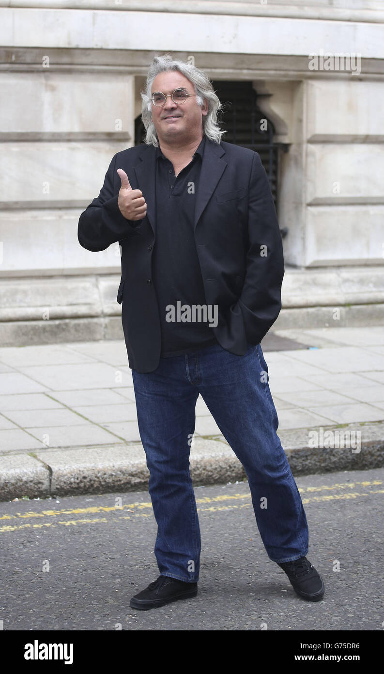 Paul Greengrass arrives at the FCO building in central London, for a ...