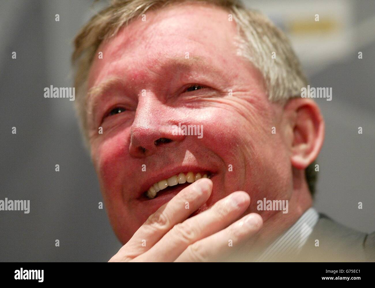 Sport football smiling head head shot alex ferguson hi-res stock ...