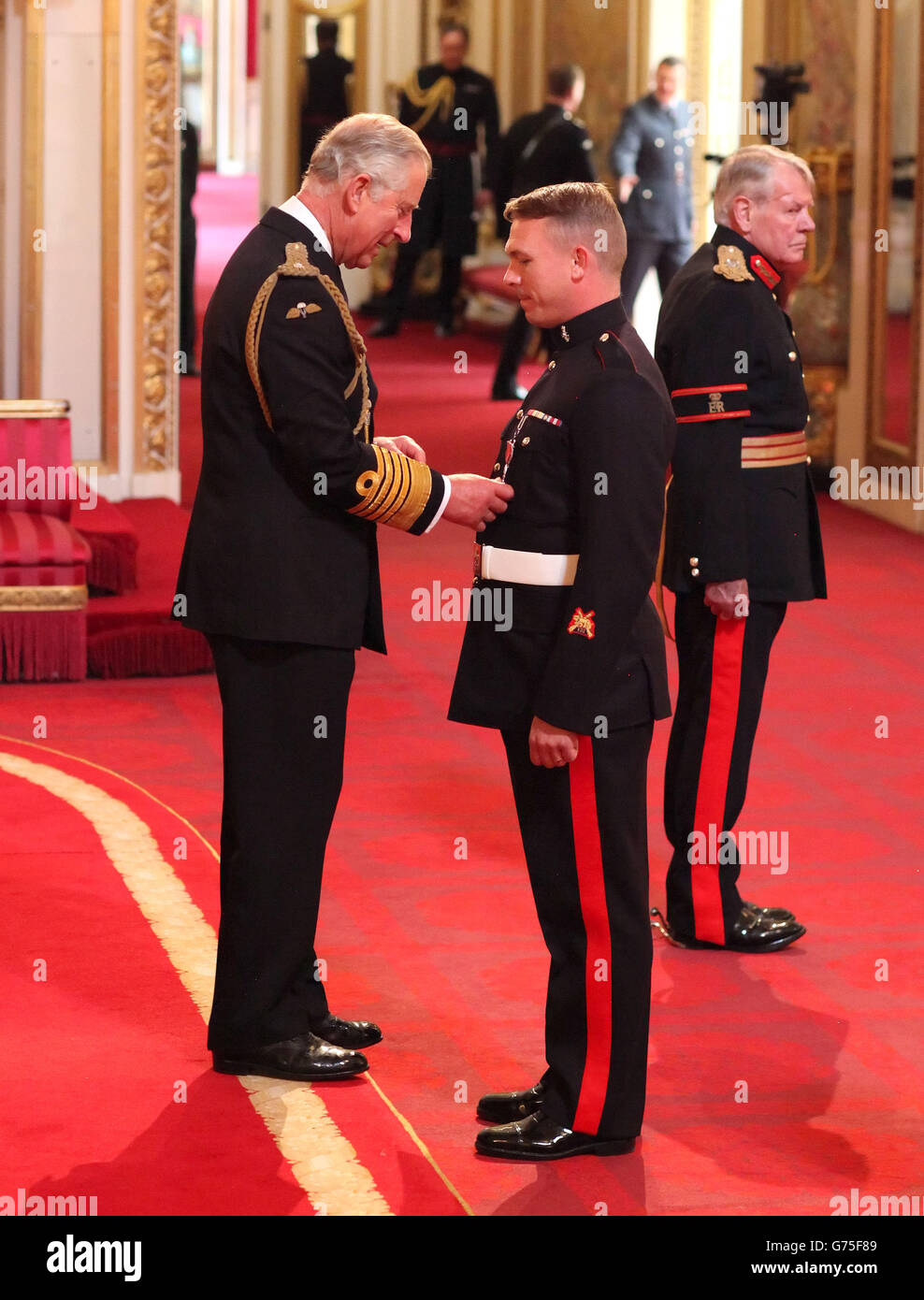 Staff Sergeant James Forster, Royal Artillery, is made an MBE (Member ...