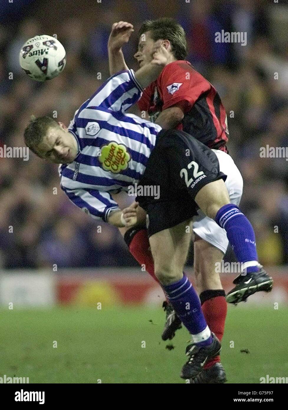 Blackburn Rovers Alan Mahon is caught by Sheffield Wednesday's Derek ...