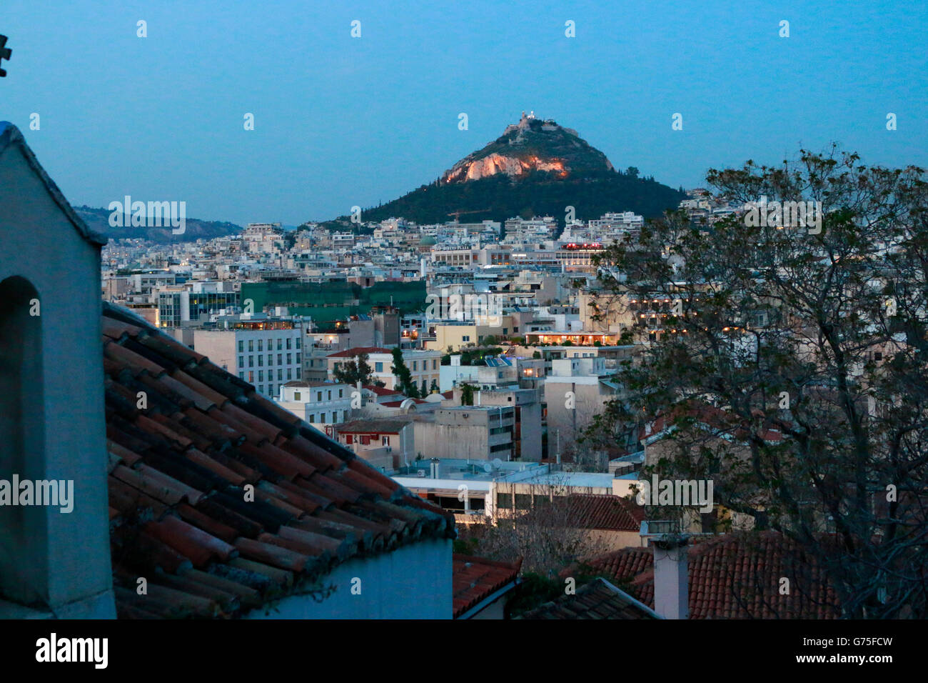 Lykabettus lykavittos mount hill hi-res stock photography and images ...