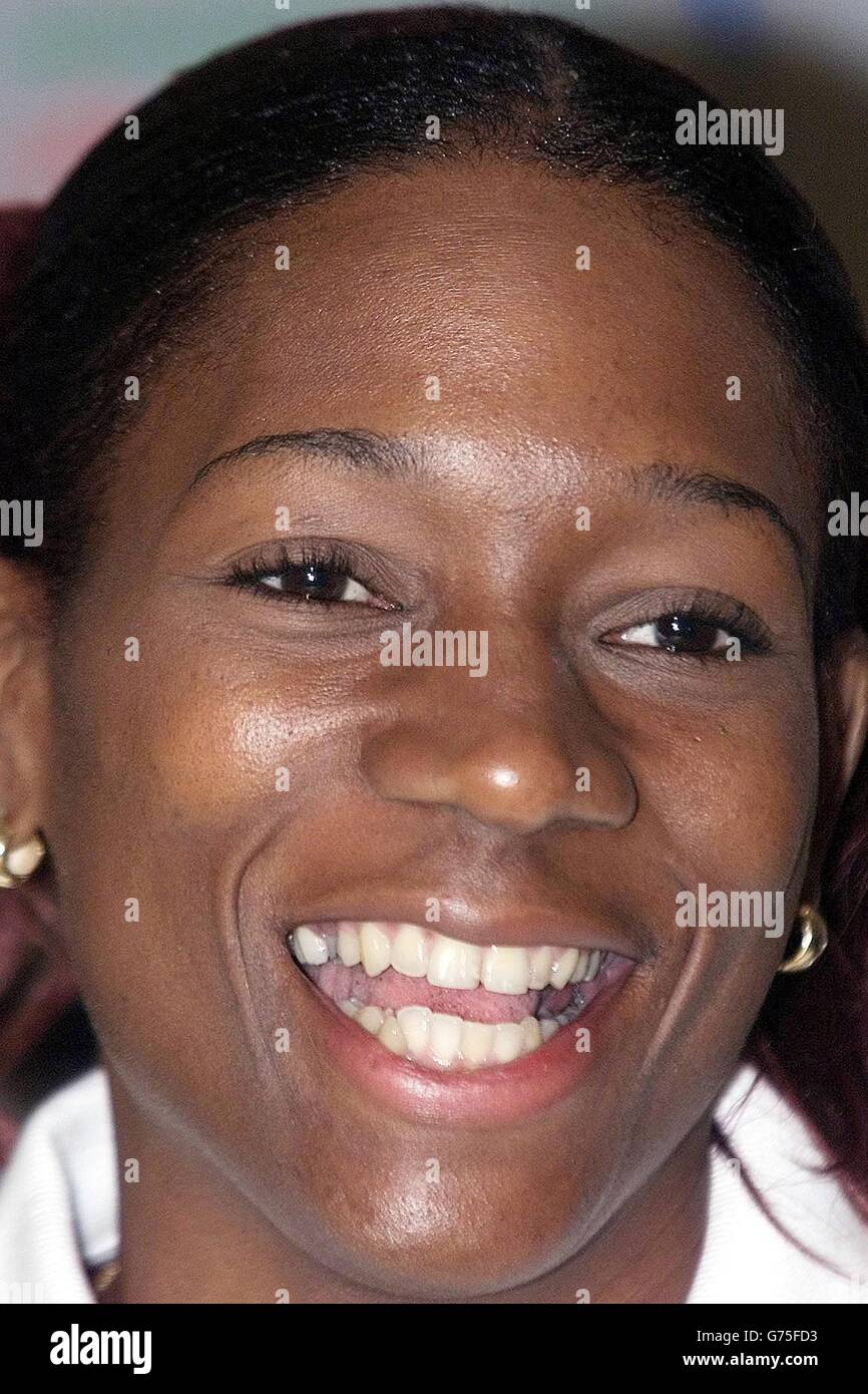 World Indoor Triple Jumper record holder Ashia Hansen at the launch of ...