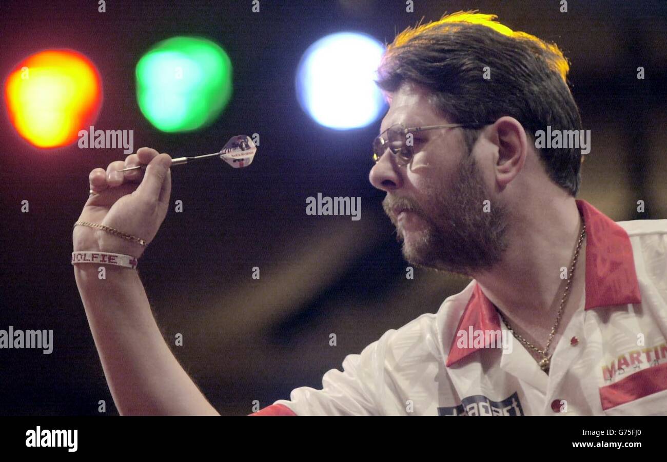 England's Martin Adams during a second round match against Steve Coote ...