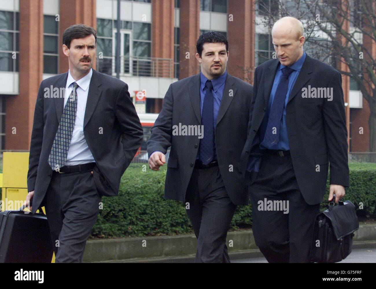 From left - Gloucester's Managing Director Ken Nottage, Olivier Azam ...
