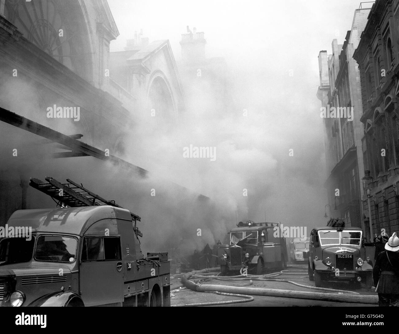 DIsasters - Covent Garden Fire - London Stock Photo - Alamy