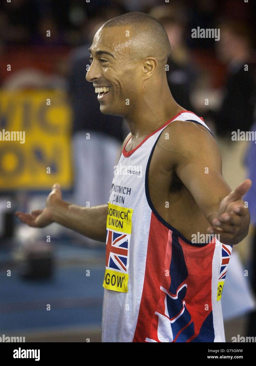 Colin Jackson Athletics Glasgow Stock Photo - Alamy