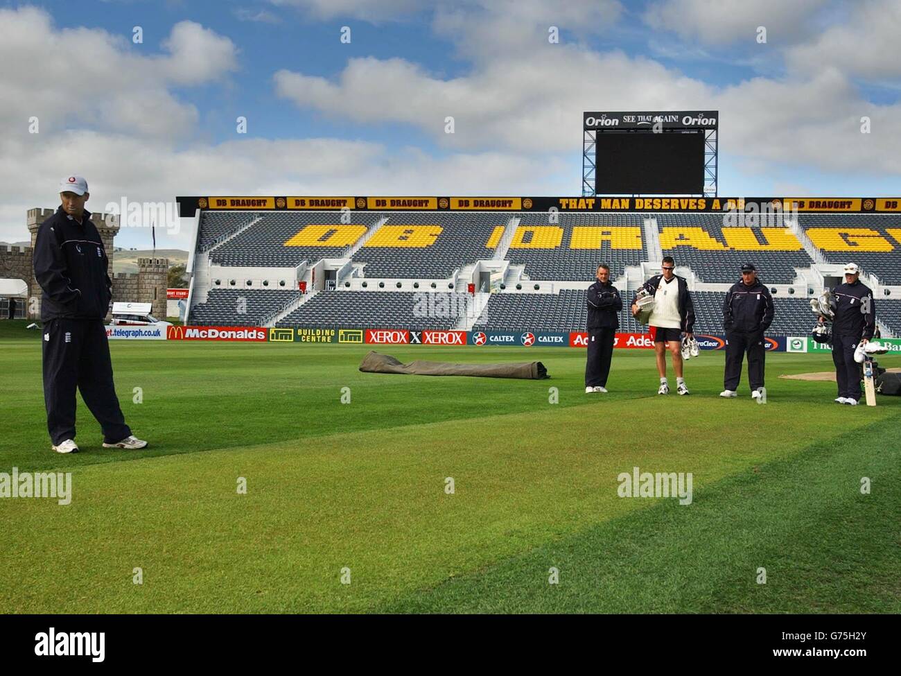 Cricket pitch inspection hi-res stock photography and images - Alamy