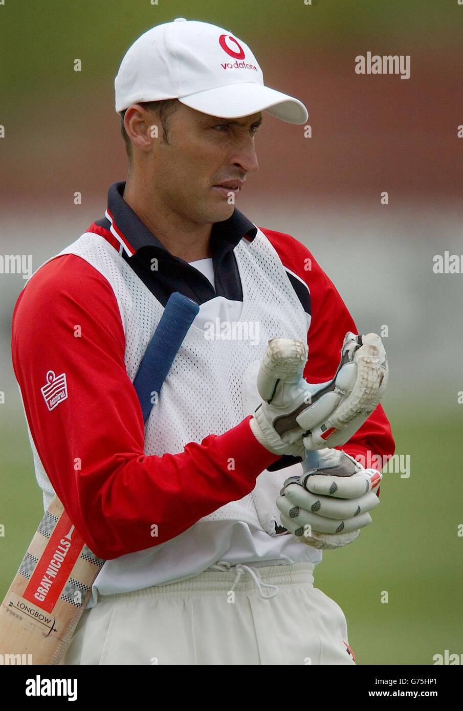 England Cricket - Nasser Hussain Stock Photo - Alamy