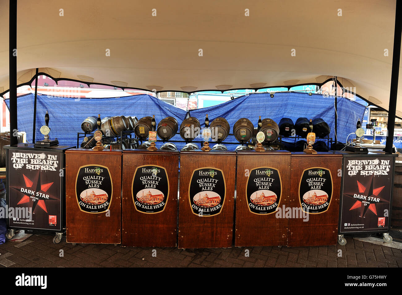 A general view of the bar at the Surrey beer festival Stock Photo - Alamy