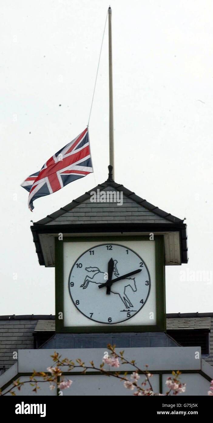 Sport horseracing flags union jack clocks royal hi-res stock ...