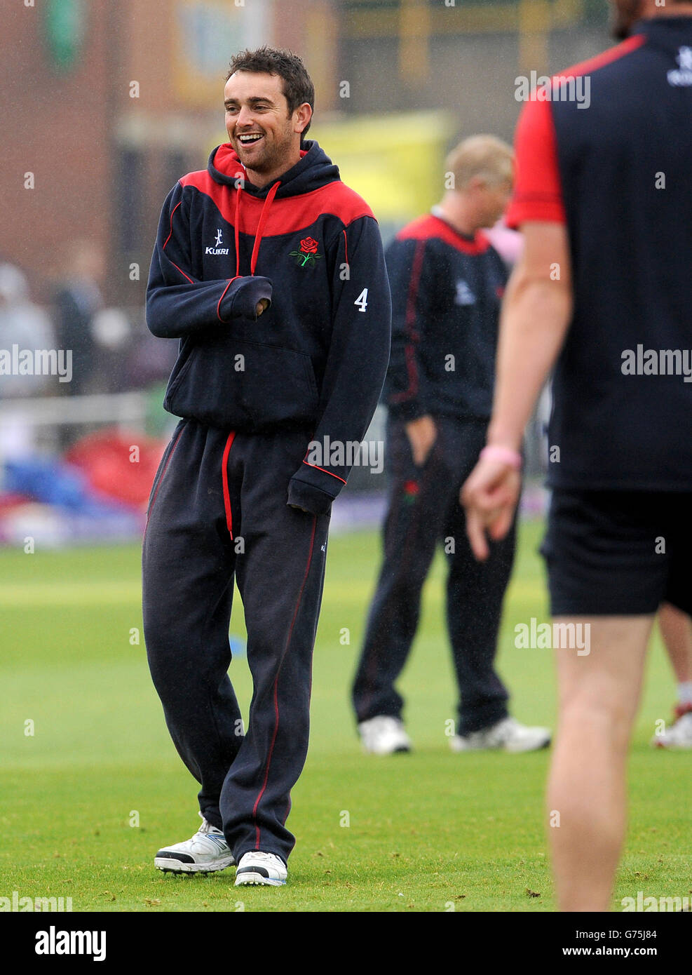 Lancashire Lightning's Stephen Parry before the start of play during ...