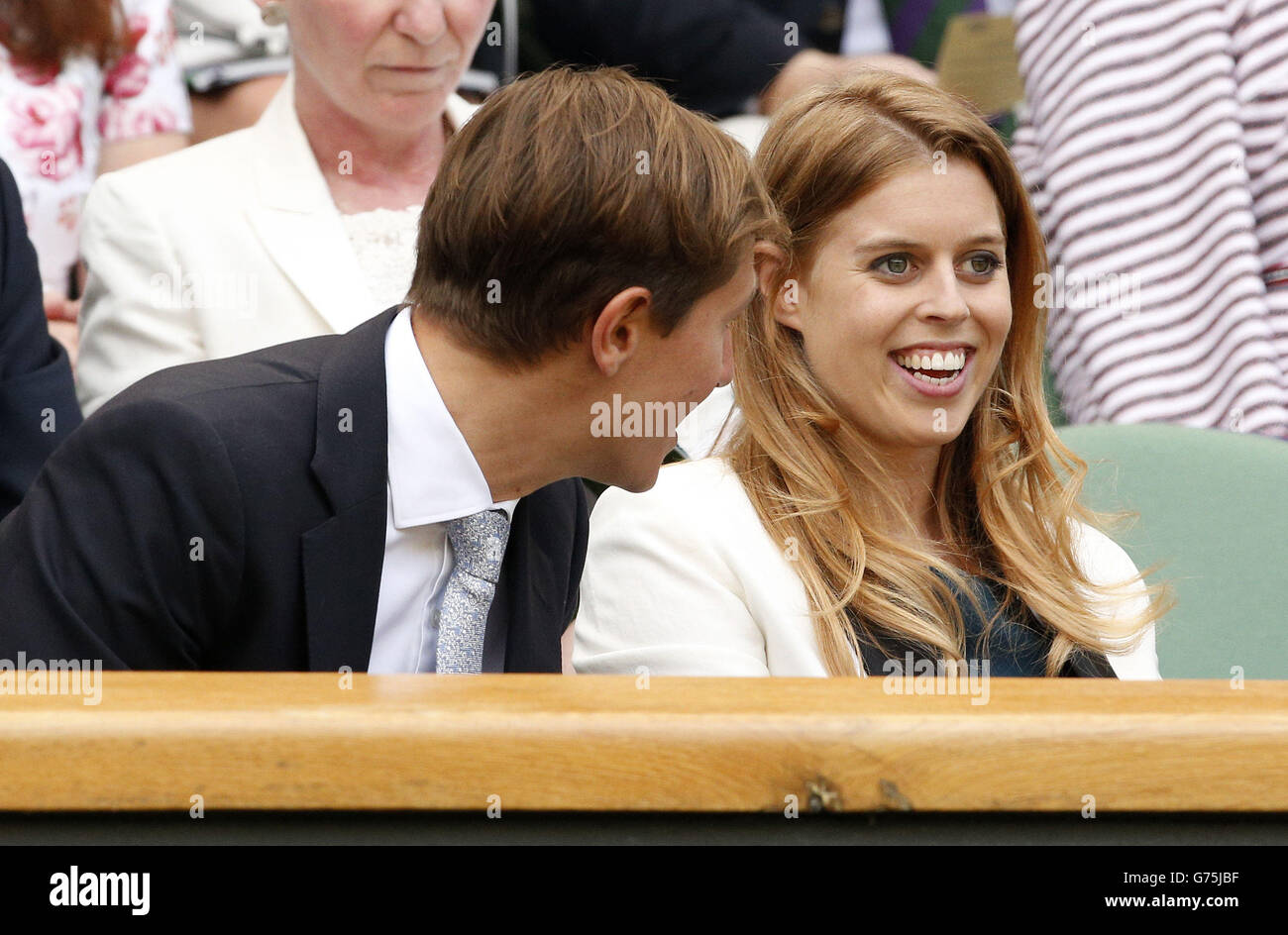 Princess Beatrice and her boyfriend David Clark in the Royal Box on ...