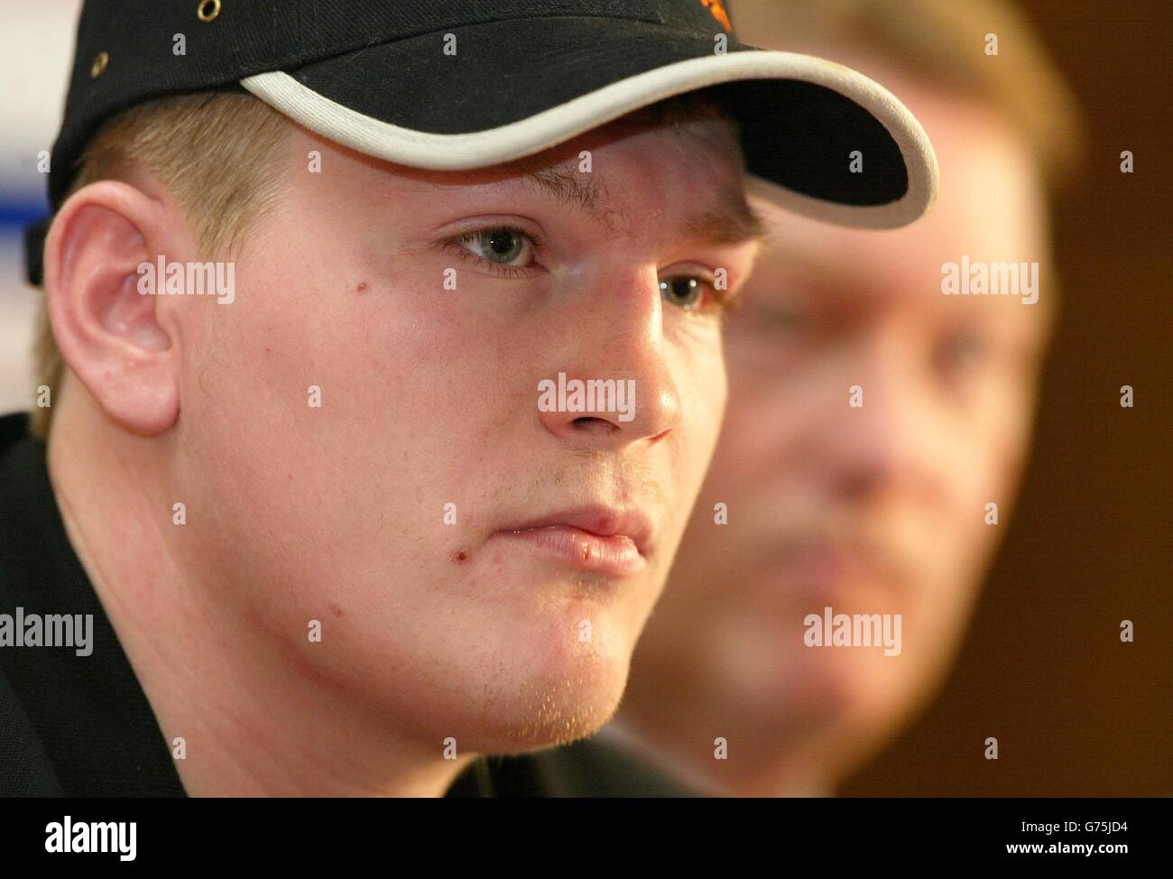 Ricky Hatton at press conference Stock Photo - Alamy