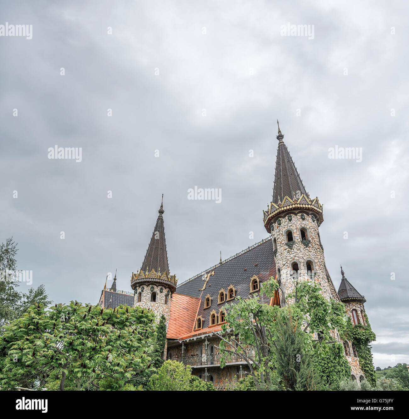 Walls of the castle Stock Photo - Alamy