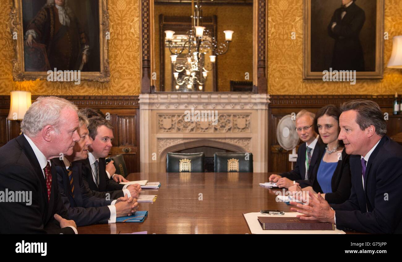 From left to right deputy first minister martin mcguinness hi-res stock ...