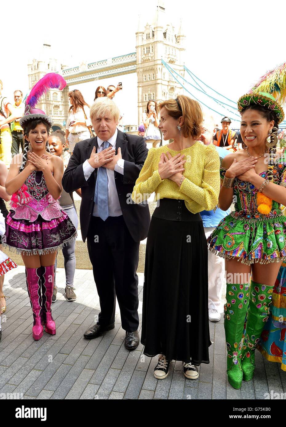 The Mayor of London Boris Johnson gets some dancing tips from Darcey ...
