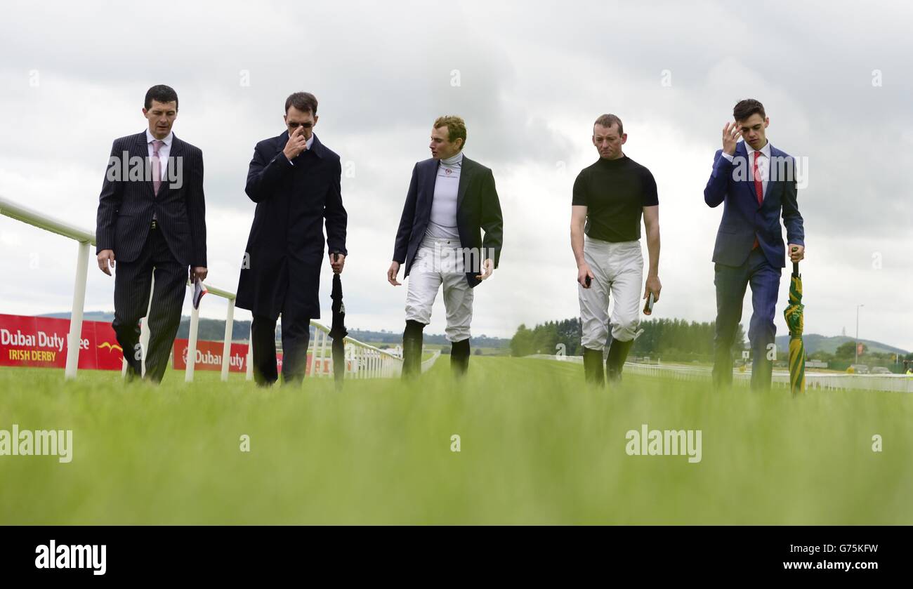Trainer aidan obrien second left hi-res stock photography and images ...