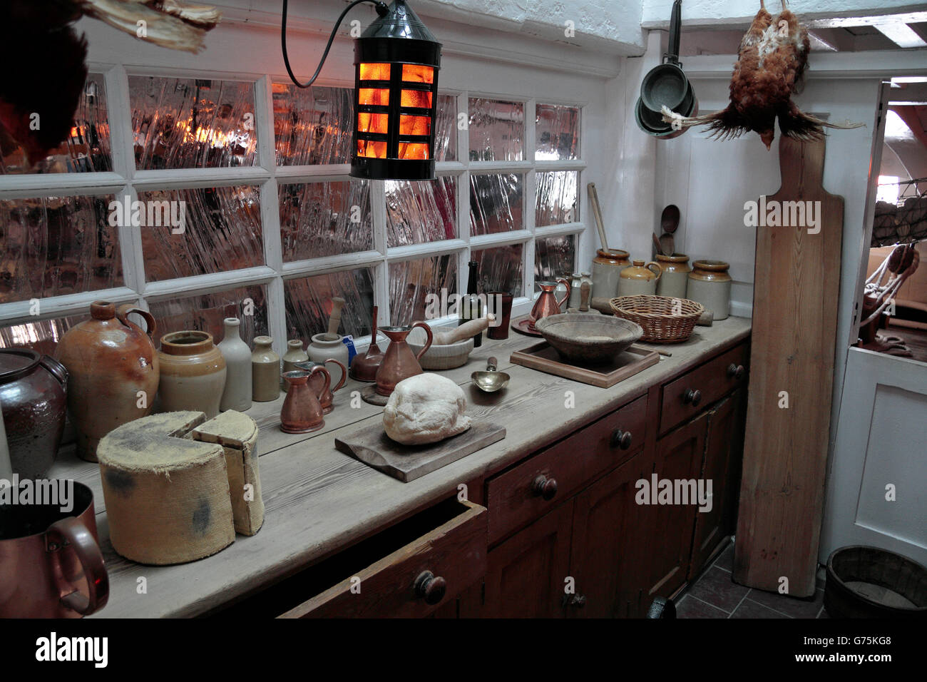 The ships galley onboard the HMS Victory, Nelson's flagship in ...