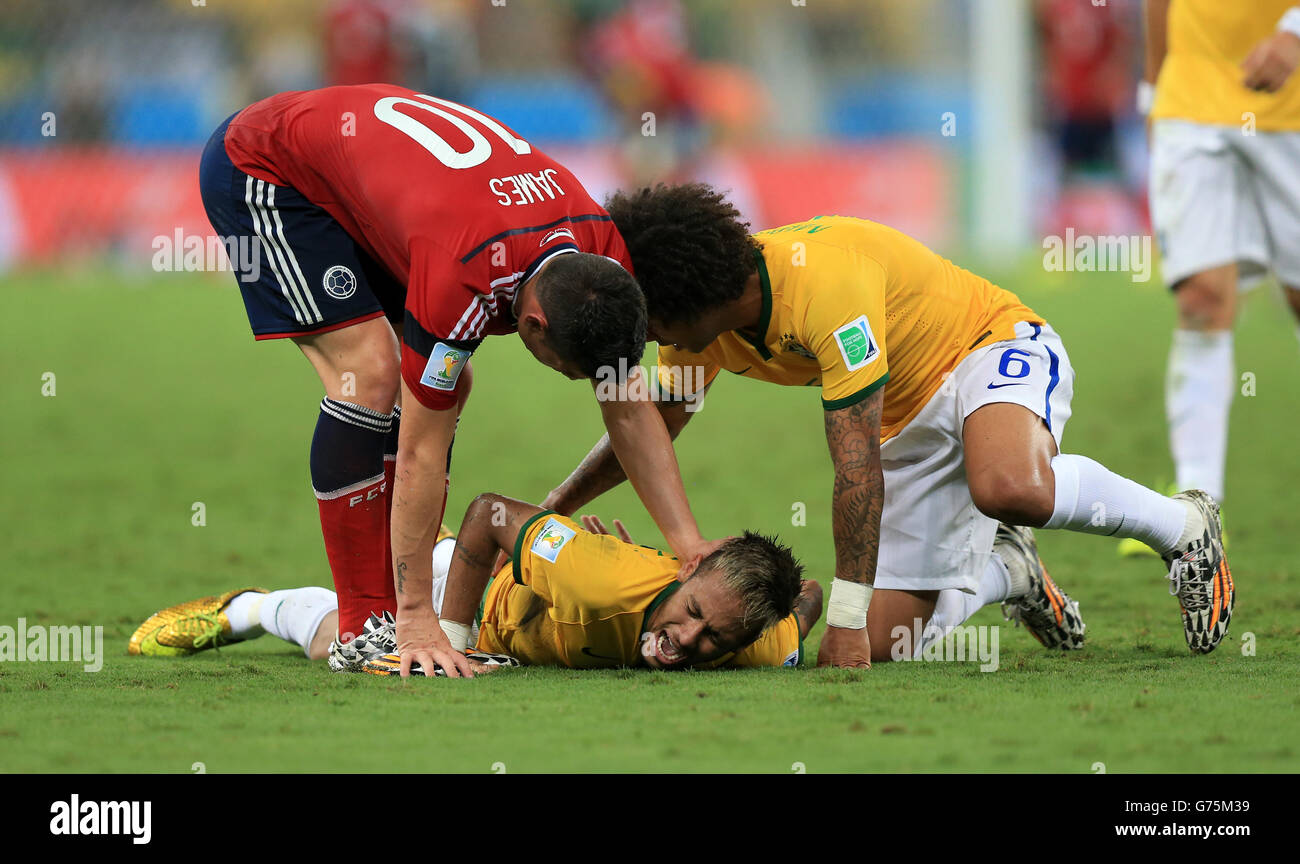 Soccer - FIFA World Cup 2014 - Quarter Final - Brazil v Colombia ...