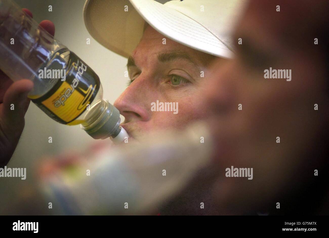 England cricketer John Crawley at a training session at Lords cricket ...