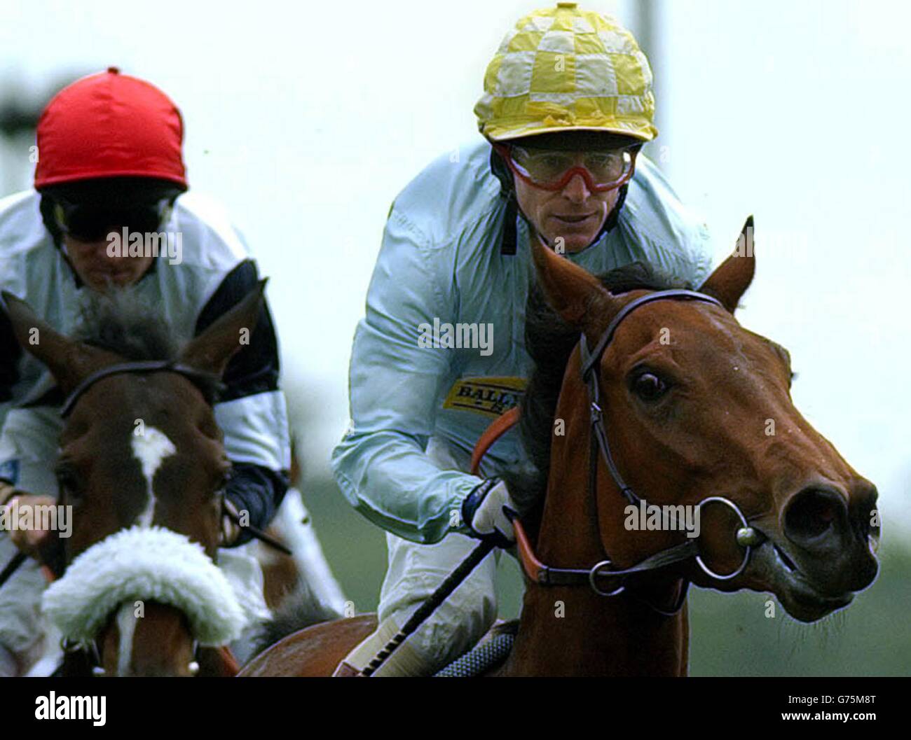 Racing from York. Kieren Fallon (right) brings Islington home to win ...