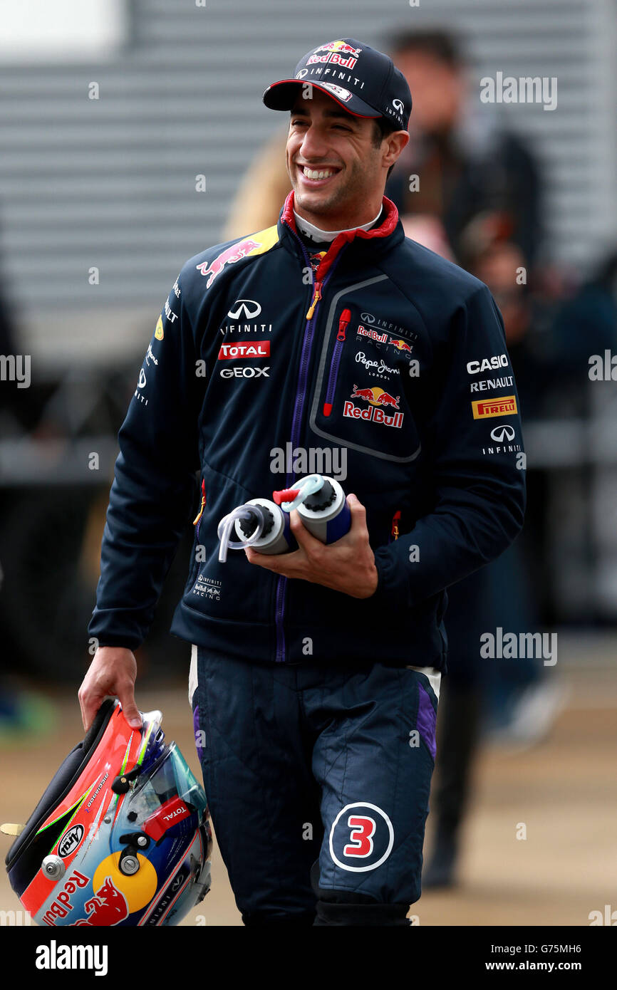 Red Bull Racing's Daniel Ricciardo arrives for practice three for the ...