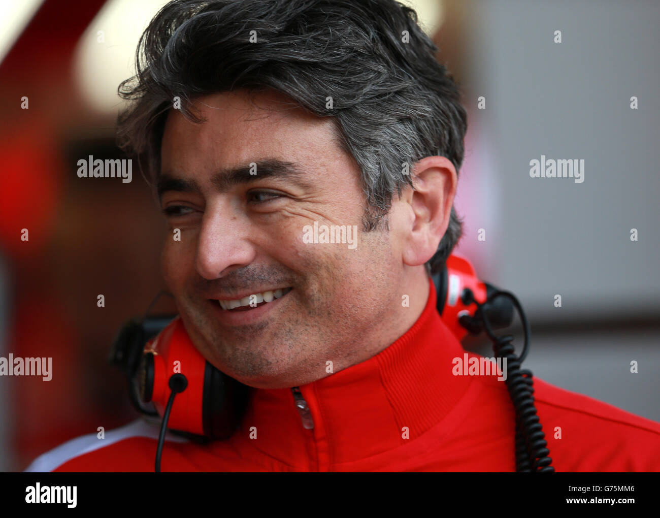 Ferrari team principal Marco Mattiacci during the practice three for ...