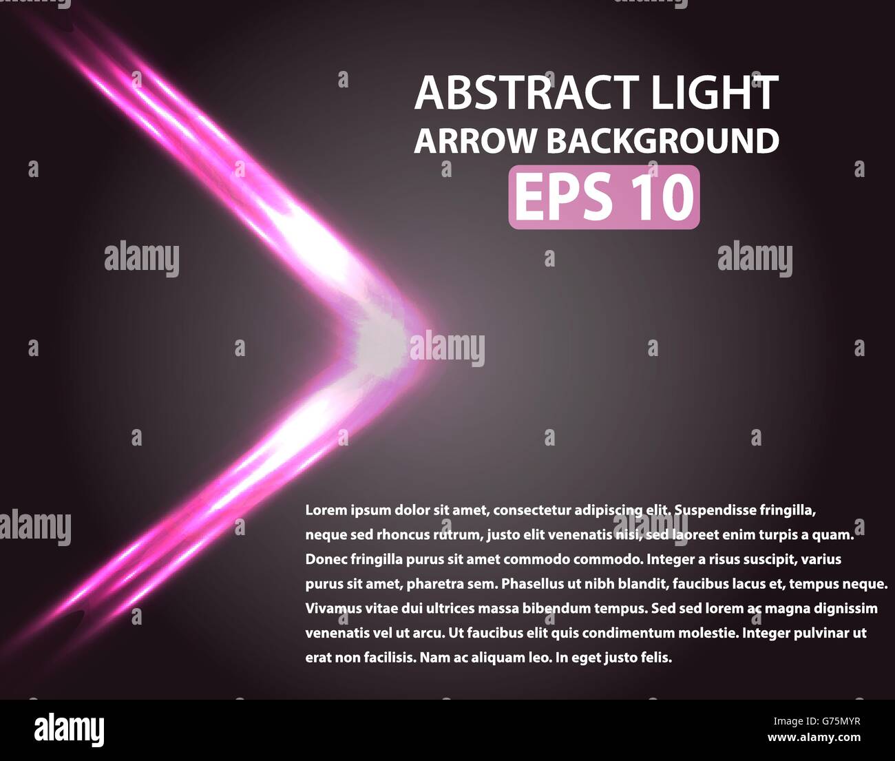 Abstract background with light arrow. Pink elements Stock Vector Image ...