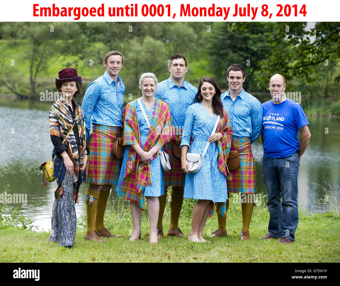 (left-right) Designer Jilli Blackwood, Scott Wright (Rugby 7's) Frania ...