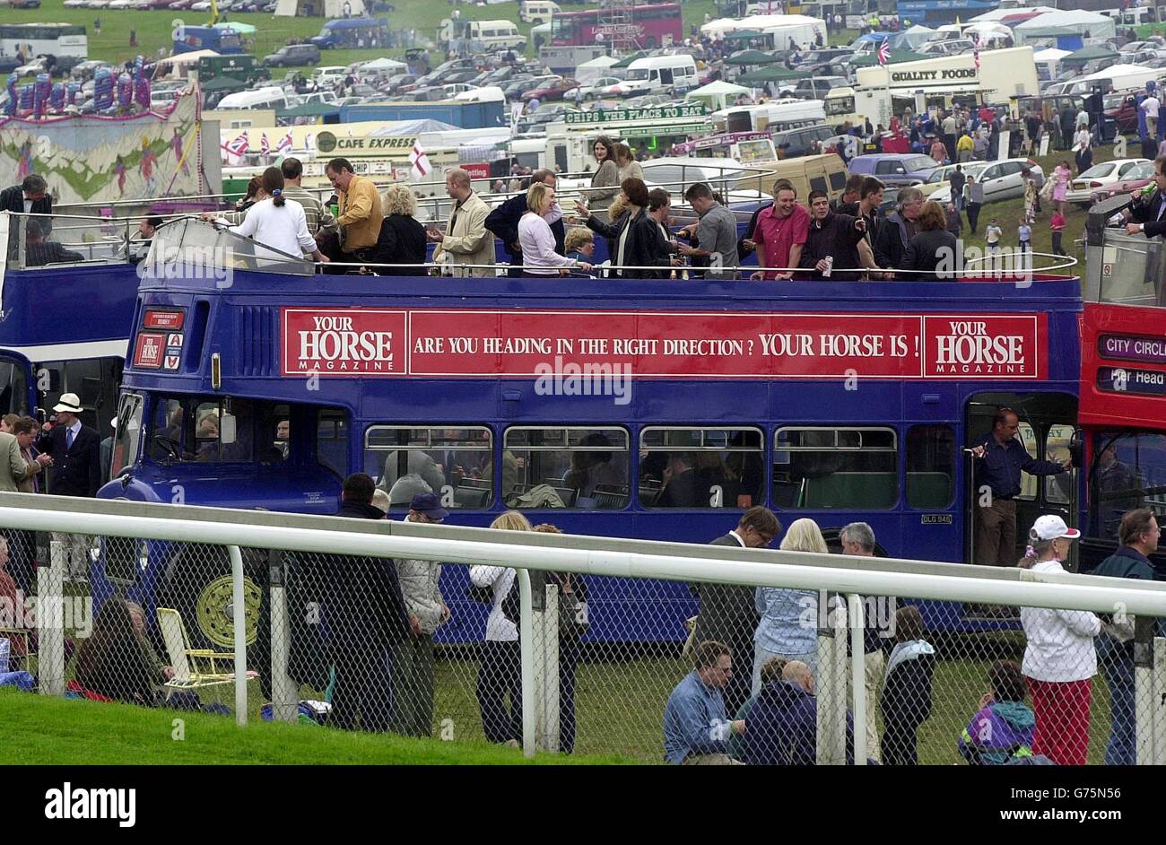 Epsom Races/ Spectators Stock Photo - Alamy