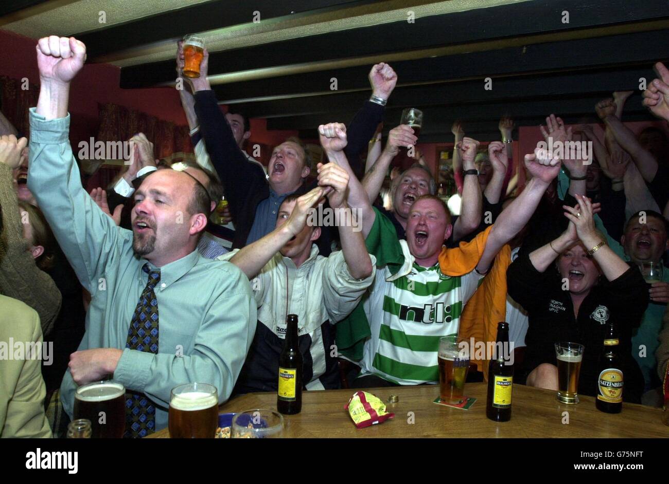 Republic of Ireland fans cheer the final whistle Stock Photo - Alamy