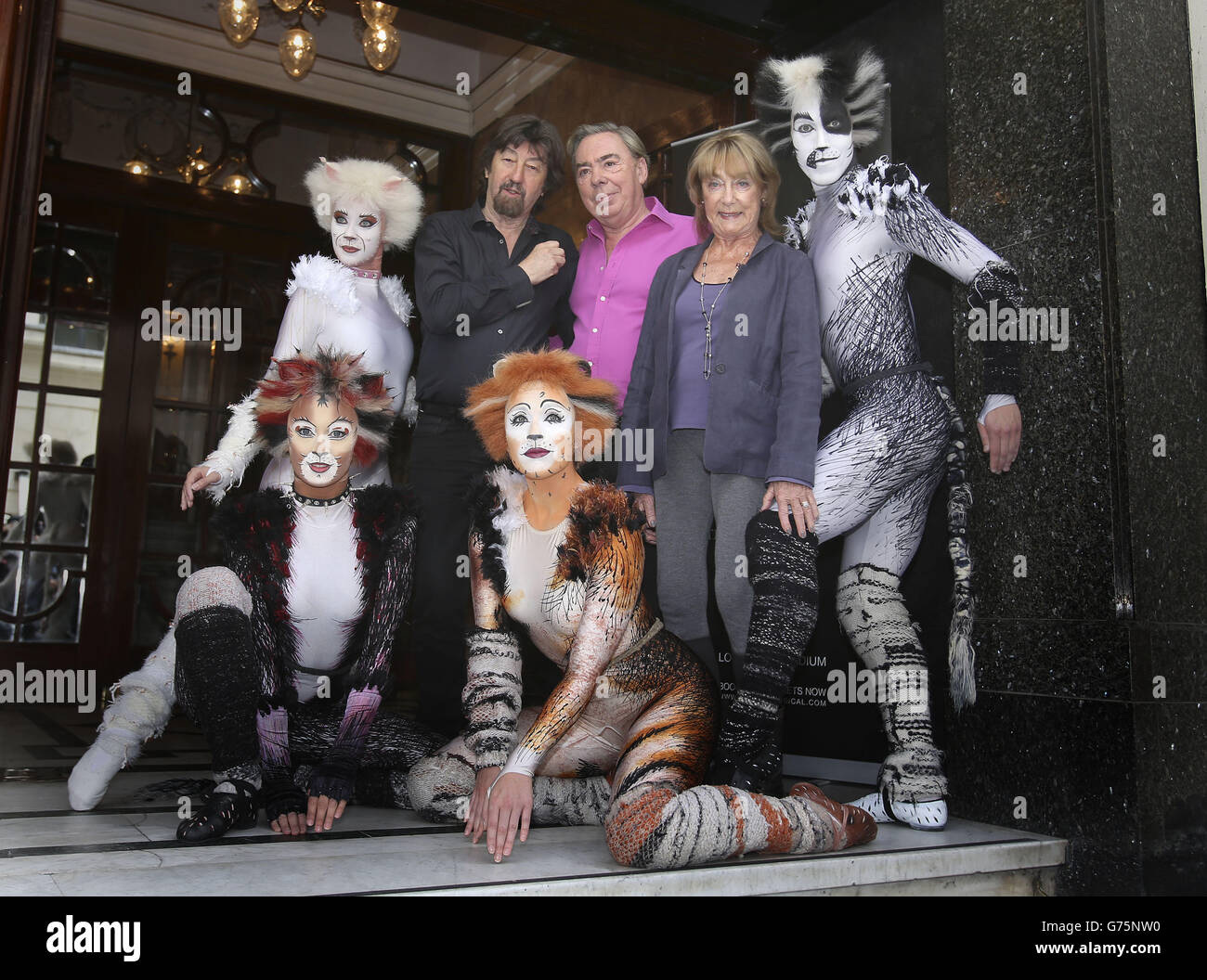 (Center left to right) Trevor Nunn, Andrew Lloyd Webber and Gillian ...