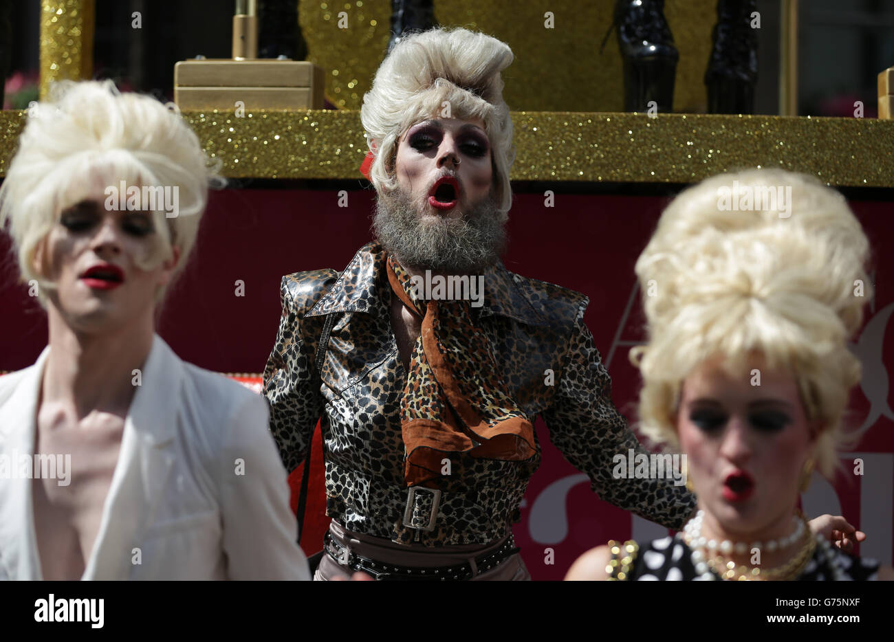 Performers in front of the Absolutely Fabulous/Stolli (vodka) Pride in ...