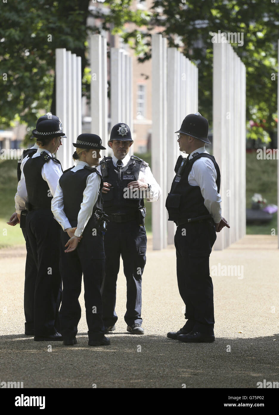 July 7 memorial defaced Stock Photo - Alamy