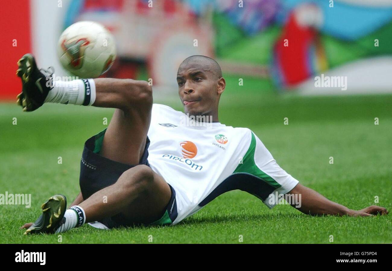Ireland's Clinton Morrison Stock Photo - Alamy