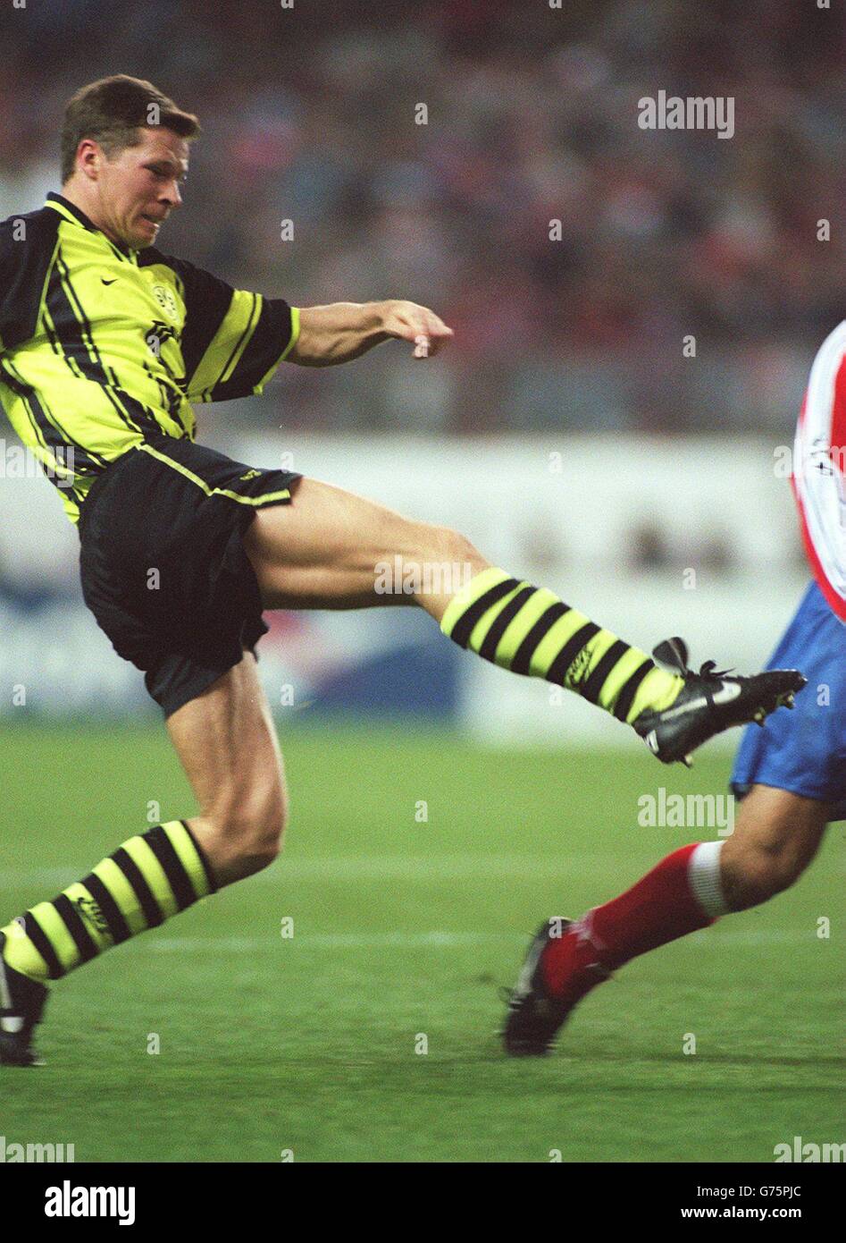 Stefan reuter scores for borussia dortmund hi-res stock photography and ...