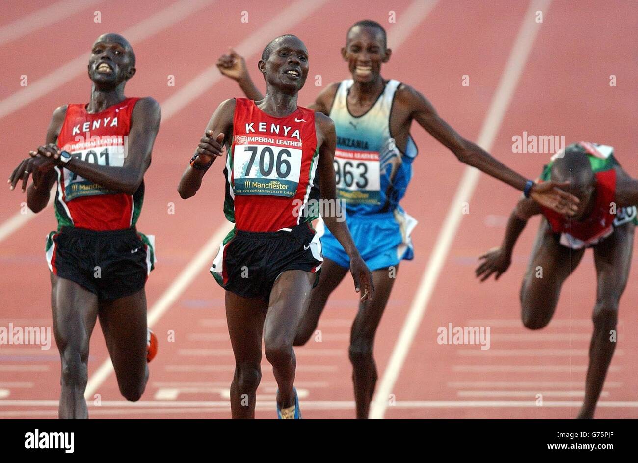 A close finish in the Mens 10,000m final, as Kenya are denied a clean ...