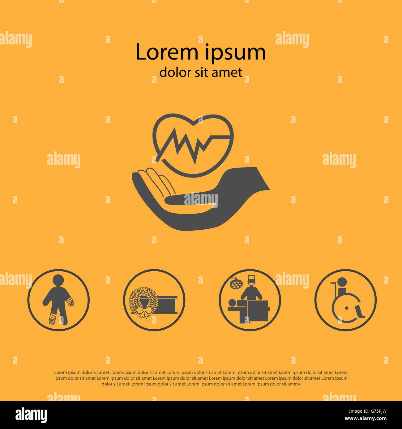 Health insurance icon Stock Vector Image & Art - Alamy