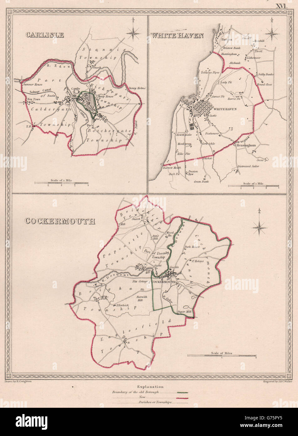 Map of white haven hi-res stock photography and images - Alamy