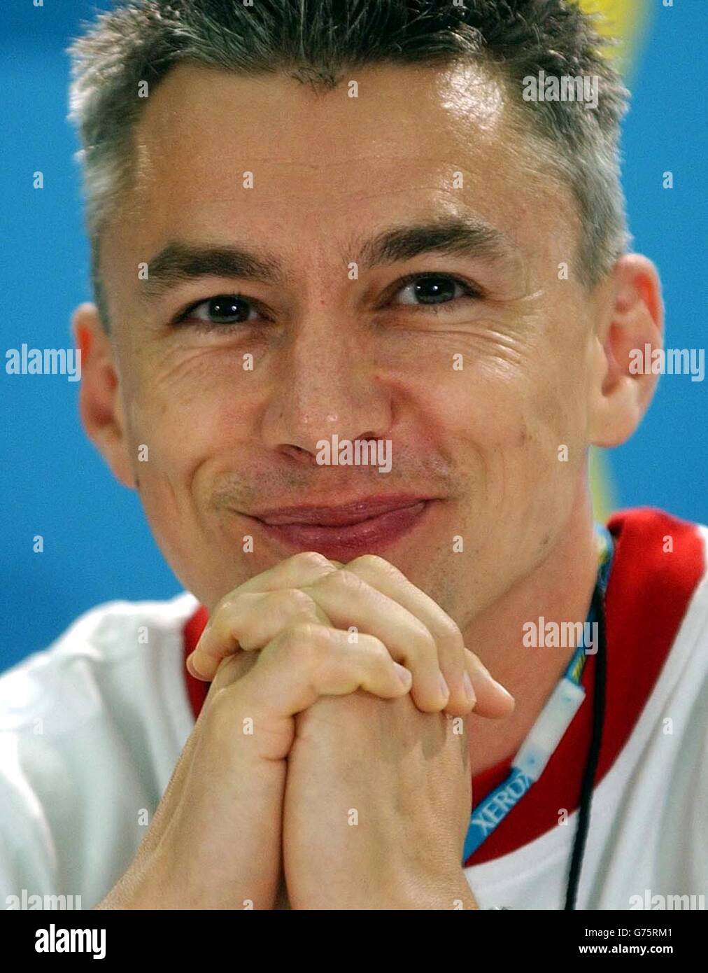 Sport athletics smiling gold medal press conference jonathan edwards hi ...