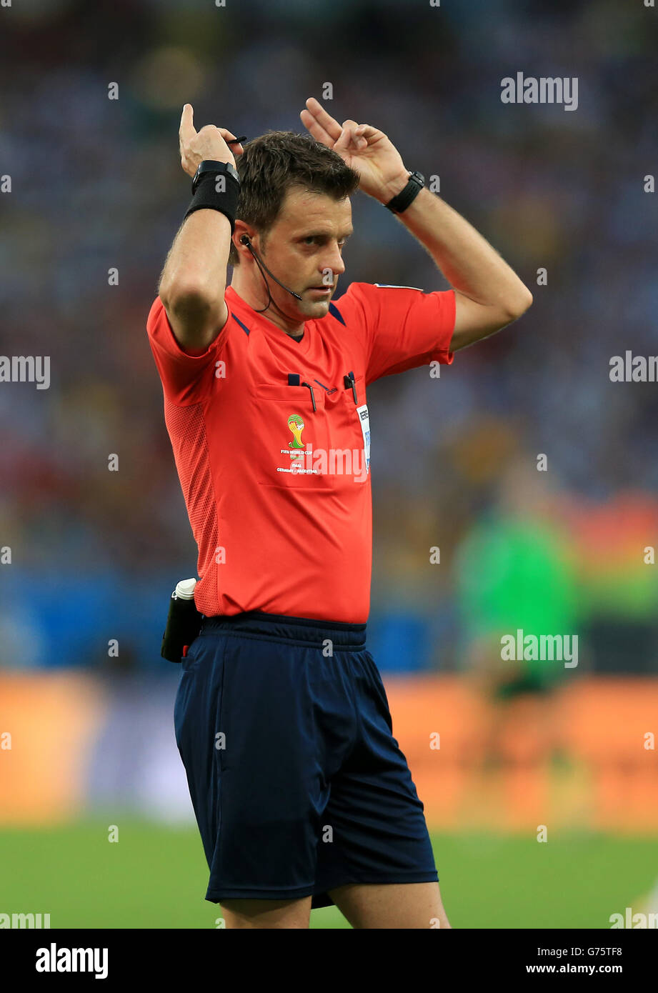 Match referee Nicola Rizzoli during the FIFA World Cup Final at the ...