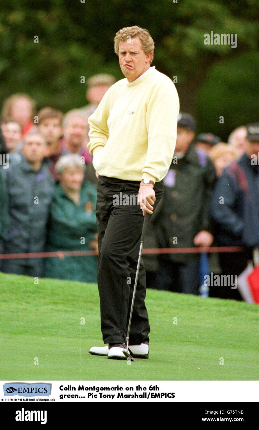 Colin montgomerie on the 6th green hi-res stock photography and images ...