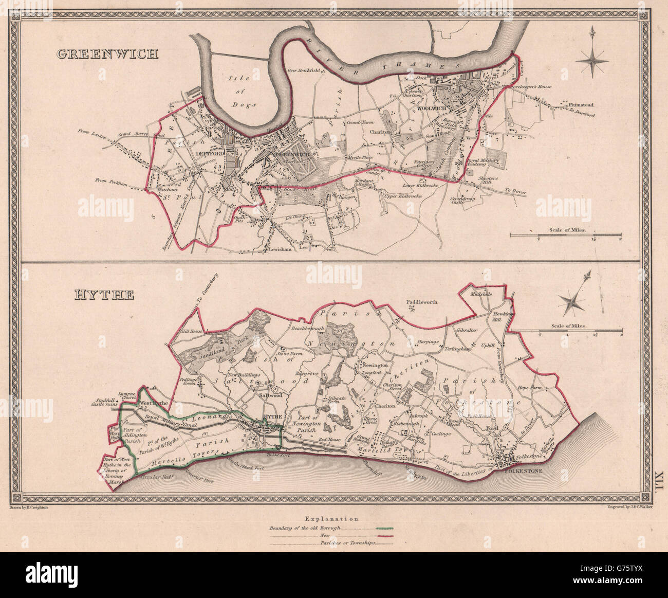 Map of hythe hi-res stock photography and images - Alamy