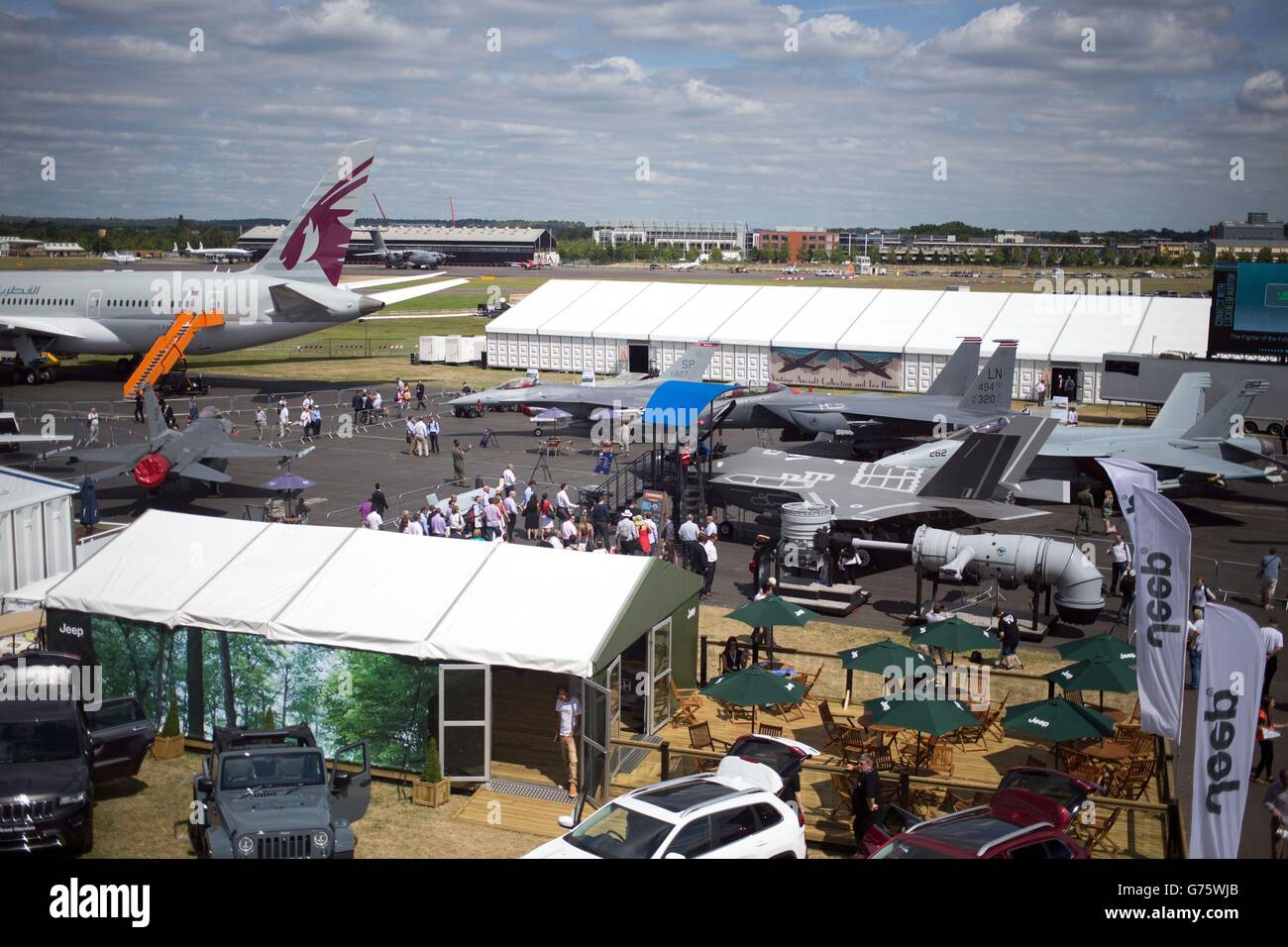 Visitors View The Static Displays At The Farnborough International ...