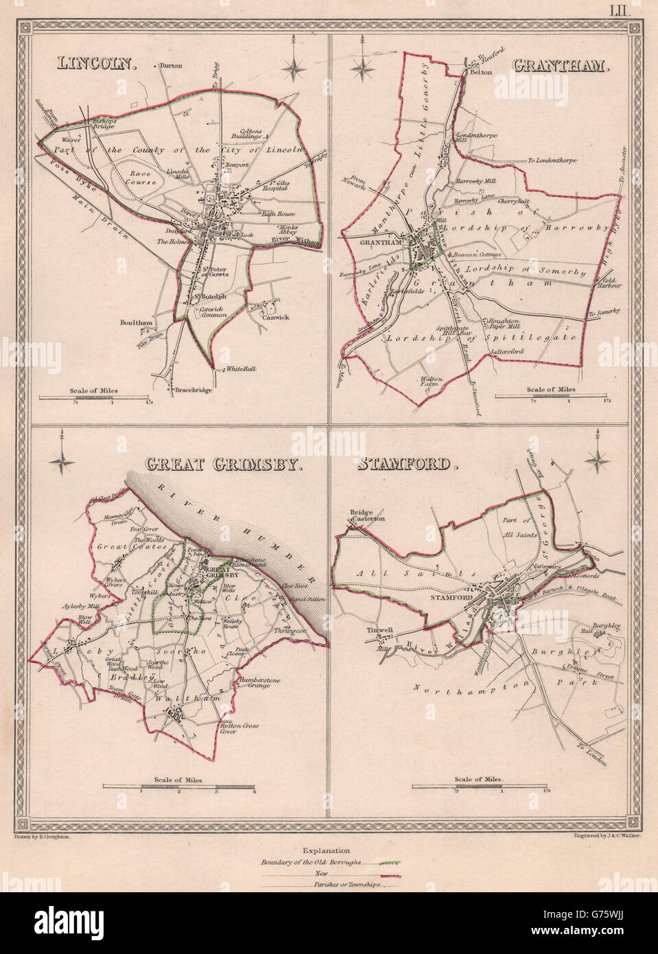 Map of stamford hi-res stock photography and images - Alamy